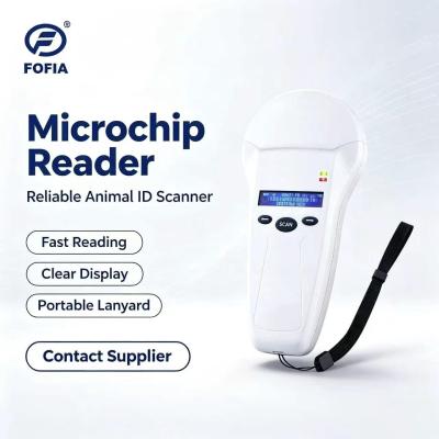 China Durable FOFIA PT580 RFID Handheld Reader 125kHz/134.2kHz ISO11784/5 128x32 OLED Screen 10-20m Reading Distance USB/for Pet for sale