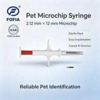China Fofia New ICAR Certified RFID 134.2kHz PP Animal ID Microchip Waterproof for Dog & Cat Pets 1.5 Year Warranty for sale