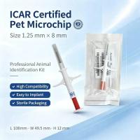 China 2026 Hot Selling Edition New RFID 134.2kHz Integrated Fofia Animal Implantable Microchip White ZS009 Model Waterproof 3-Year for sale
