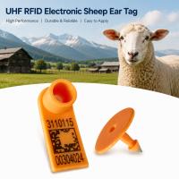 China Goat Orange 2.9g Sheep Ear Tags Practical Livestock Identification Tags Designed for Easy Animal Management and Tracking for sale