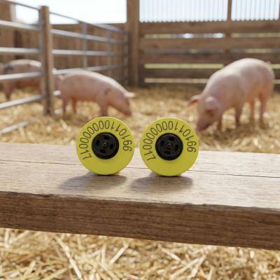 China New Full ICAR ET908 Cattle Animal ID RFID LF Ear Tag BLE ISO11784/5 TPU Material 350N Tension 5 Year Warranty Farm Use for sale