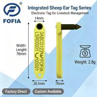 China New Fofia HDX High-Temperature Resistant Integrated Anti-Shedding TPU Laser-Coded Electronic ET969 Yellow Sheep RFID Ear Tag 1.5 for sale