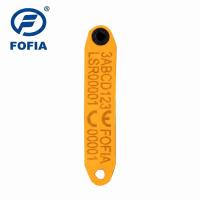 China New Fofia HDX High-Temperature Resistant Integrated Anti-Shedding TPU Laser-Coded Electronic ET969 Yellow Sheep RFID Ear Tag 1.5 for sale
