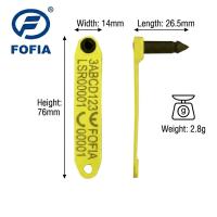 China Fofia HDX ET969 New High-Temperature Resistant Anti-Shedding Yellow TPU Sheep Ear Tag RFID Chip Animal Tracking 1.5 Year for sale