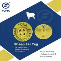 China High Quality New ET957+T901 134.2kHz TPU Electronic Chip Ear Tags for Goat Pigs Cow Animals Farm 10cm Read Range -20~80C for sale