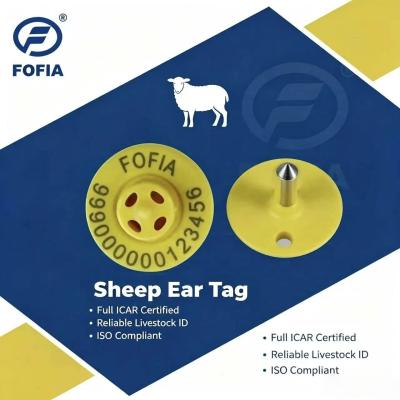 China High Quality New ET957+T901 134.2kHz TPU Electronic Chip Ear Tags for Goat Pigs Cow Animals Farm 10cm Read Range -20~80C for sale
