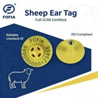 China High Quality New ET957+T901 134.2kHz TPU Electronic Ear Tags for Pigs Cattle Sheep Dog Farm 10cm Read Range -20~80C 29.90.3mm for sale