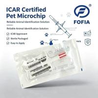 China Durable Fofia New Hot Selling RFID 134.2kHz PP Material Dog ID Microchip Waterproof Farm Use Pet Injection 1.5 Year Ear Tag for sale
