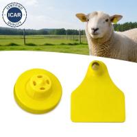 China High Quality New ET957+T901 134.2kHz TPU Electronic Ear Tags for Pigs Cattle Sheep Coat Farm 10cm Read Range -20~80C 29.90.3mm for sale