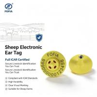China High Quality New OEM ET957 134.2kHz TPU Chip Animal Ear Tags for Pigs Sheep Cow-10cm Read Range -20~80C ICar for sale