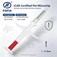 China FOFIA New RFID 134.2kHz Animal Microchip FDX/EM4305 IP67 Waterproof Cattle/Pig/Sheep Livestock Pet Injection PP for sale