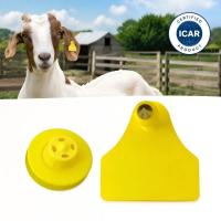 China Fofia ET957+T967 Sheep Goat Cattle Animal Combination Electronic Farm Tracking Ear Tag New High Quality RFID TPU Laser Coding 3 for sale