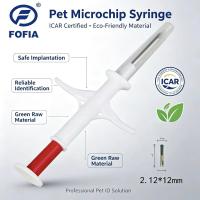 China New Fofia Durable Waterproof White RFID Animal Microchip ZS006 with IP67 and 1.5 Year Warranty for Dog Cat & Pet Injection Tag for sale