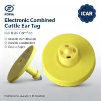 China New Waterproof Fofia Full ICAR Certified ET908 Yellow RFID TPU Cow Ear Tag High Quality 1.5 Year Warranty Animal Pig Sheep for sale