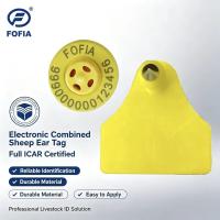 China Fofia Full ICAR Combination Sheep Goat Electronic Tracking Ear Tag New High Quality RFID TPU Plastic Laser Coding 3-Year for sale