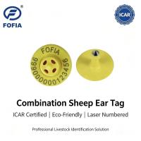 China High Quality New OEM ET957 RFID TPU Chip Animal Ear Tags for Pigs Sheep Cows-10cm Read Range -20~80C ICar for sale