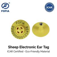 China High Quality New OEM ET957 134.2kHz TPU Chip Animal Electronic Ear Tags Pigs Cow Sheep 10cm Read Range -20~80C ICar 1Yr Warranty for sale