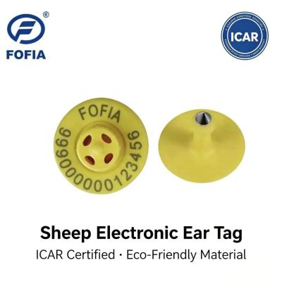 China High Quality New OEM ET957 134.2kHz TPU Chip Animal Electronic Ear Tags Pigs Cow Sheep 10cm Read Range -20~80C ICar 1Yr Warranty for sale