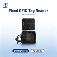China FOFIA White Waterproof Plastic 134.2KHz USB Short-Range RFID Fixed Reader ISO11784/5 Protocol 0~50cm Reading Distance for Farm for sale