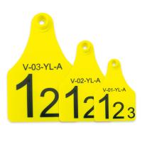 China New FOFIA ET921 RFID Plastic Cow Ear Tags TPU Material for Cattle Sheep & Pig Farm Use with Numbers for sale