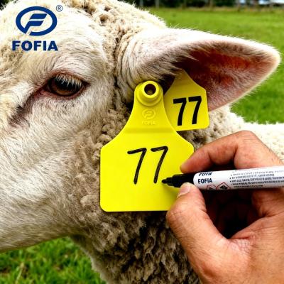 China New Plastic Livestock Cattle Sheep Pig Cow Goat Identification Marker Waterproof Animal Ear Tag Mark Pen Black Ink for sale