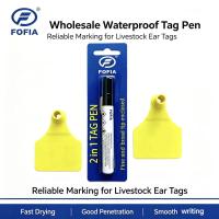 China FOFIA New Plastic Livestock Identification Marker Waterproof Animal Ear Tags with Mark Pen and Black Ink 1 Year Warranty for sale