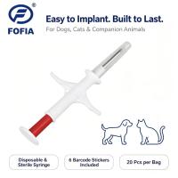 China Waterproof Fofia New ICAR Certified RFID 134.2kHz PP Animal ID Microchip Model ZS006 1.5 Year Warranty Cat Dog Use for sale