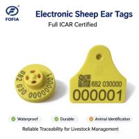 China Fofia ET957+T967 Sheep Goat Cattle Pig Combination Animal Tracking Ear Tag New RFID TPU Plastic Laser Coding 3-Year Warranty for sale