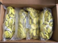 China New Full ICAR LF Waterproof RFID TPU 0.01g Yellow Animal Ear Tags 14.5mm ET908+T901 Chips 5 Year Warranty Fofia Cattle Use for sale