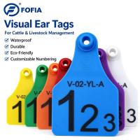 China Fofia T921 New Cow Animal Tracking Ear Tag High Quality RFID TPU Chip Laser Coding 1.5 Year Warranty for Farm Cattle for sale