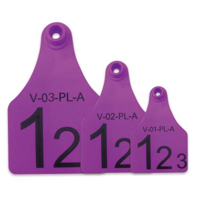 China Purple Re - use Male Electronic Ear Tags For Divisional Management Of Animals for sale