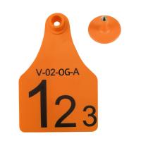 China Waterproof  Durable TPU T904+T905 Sterilized Combination Animal Ear Tags For animal identification for sale