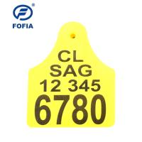 China 134.2khz Personalized Cattle Tracking Ear Tags for sale