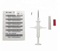 China FDX - B Micro Glass RFID Pet ID Microchip 2.12*12mm Gps Tracking For Animals for sale