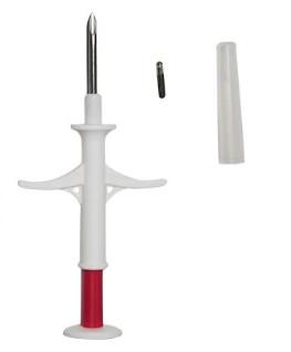 China 6.86g ISO Transponder Microchip Syringe EO Gas Sterilization 1.4*8mm for sale