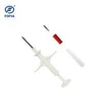 China 134.2Khz RFID Animal ID Microchip Syringes With 1.4*8mm Bioglass Tags For Pet Animal Injectable Transponders for sale