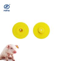 China Imported Chips Uhf Electronic Ear Tags For Animal Mangement for sale