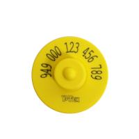 China 960MHz Farms Cattle Eid Ear Tags Yellow Color 96 Bits for sale