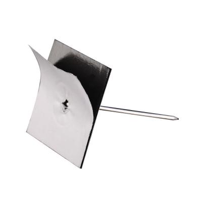 China 0.3mm-0.5mm Ventilation Duct Self Stick Insulation Hangers Stuck Up Pins Insulation Spikes for sale
