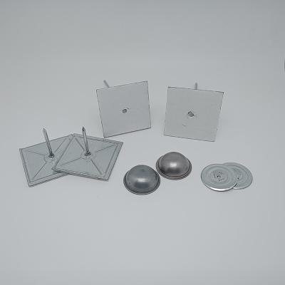 China Single Sided Insulation Stick Pins And Washers With Sticker For Air Duct Heat Thermal Insulation for sale