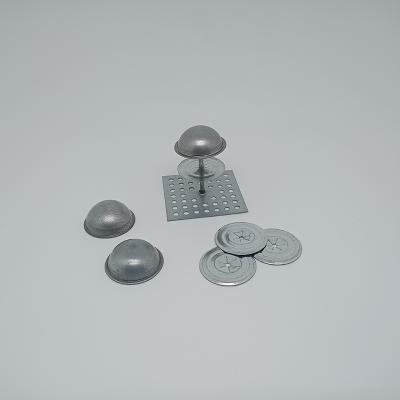 China Perforated Base Insulation Hanger Zinc Finish Self Stick Pin To Stick Plastic To Metal for sale