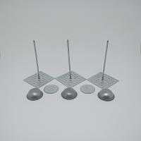 China Custom Perforated Insulation Hangers Pins Unique Riveting 24mm Aluminum Zinc For External Wall for sale