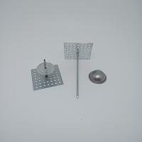 China 50mmx50mm Stainless Steel Perforated Base Insulation Hangers Pins For Glass Wool for sale