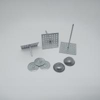 China Perforated Stick Pins For Insulation Aluminum For Foam Board Wall Floor Ceiling Plaster Washer for sale
