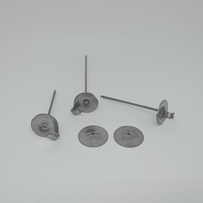 China Zinc Plated HVAC Insulation Duct Liner Pins With Smooth Shank Cup Head Type for sale