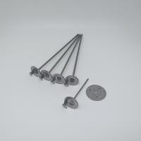 China Steel Cap Nail Smooth Shank Type With Checkered Head Style Welding Duct Liner Cup Insulation Pin for sale