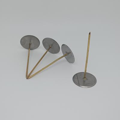 China Duct Wall 30mm 35mm Cup Head Weld Pins Are Used For Fastening Fiberglass Duct Liner for sale