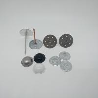 China Galvanized Metal Insulation Stick Pin Adhesive Fixing Fire Resistant Anchor With Holes for sale