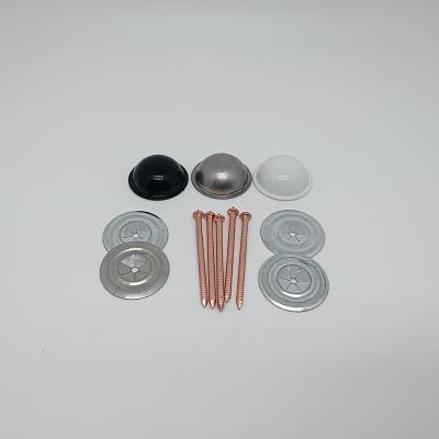 China 32mm Galvanized Steel Insulation Dome Cap Washers With CD Pins and Insulation Hangers for sale