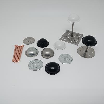 China Polishing Dome Cap Washer with Aluminum or Stainless Steel Cap for Insulation Fixing for sale